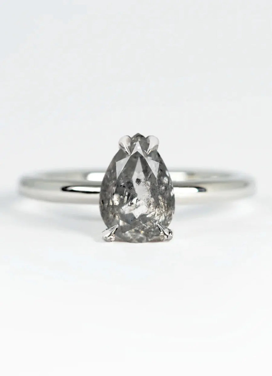 Custom Pear Shaped Diamond Solitaire Engagement Rings – James Newman ...