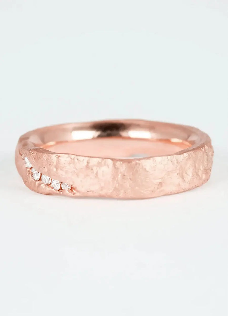 4.5mm Flux Diamond Fissure Ring – James Newman Jewellery